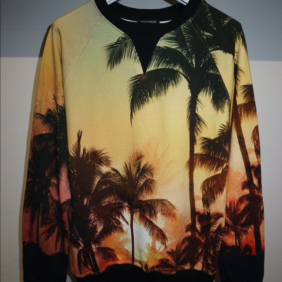Balmain | Sweaters | Balmain Palm Print Crewneck Rare | Poshmark